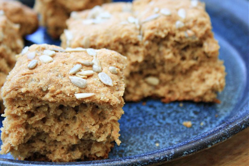Mile-High Sunflower Seed Biscuits - Bridget's Green Kitchen